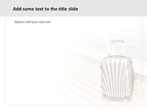 Traveling Bag and Sea - Google Slides Template Free Download