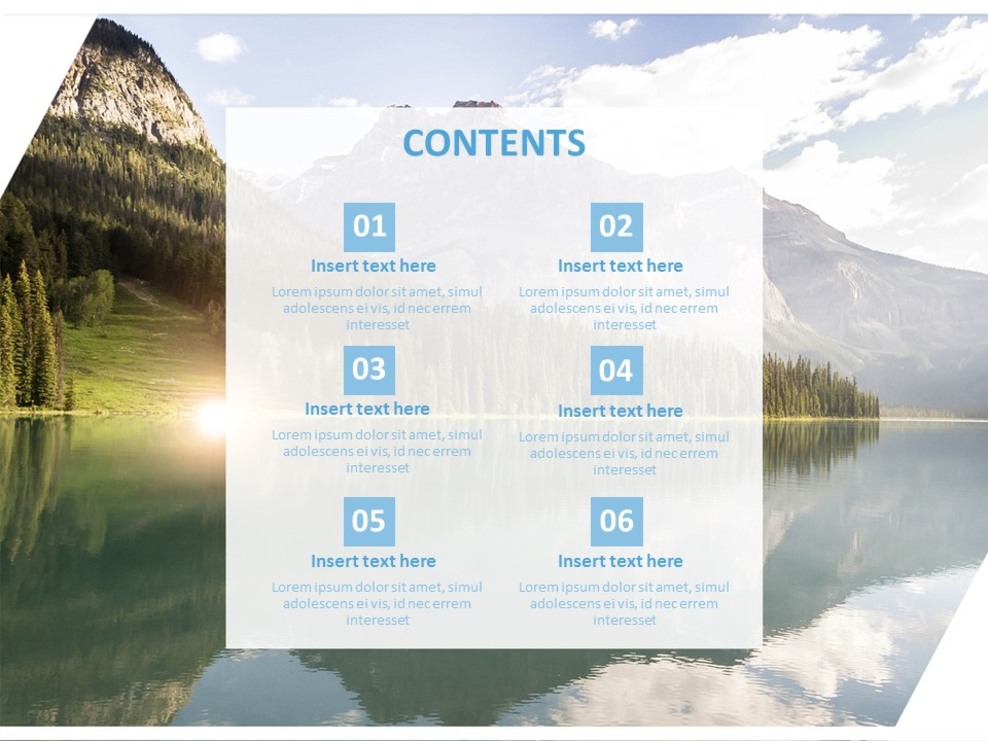 Blue River - Google Slides Template Free Download