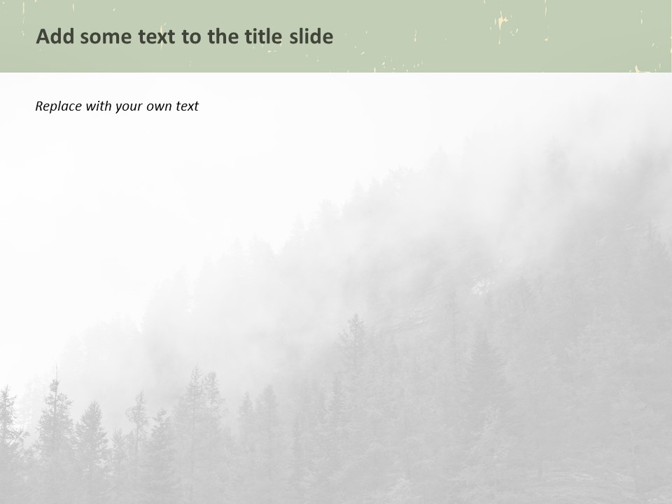 Foggy Mountain - Google Slides Template Free Download