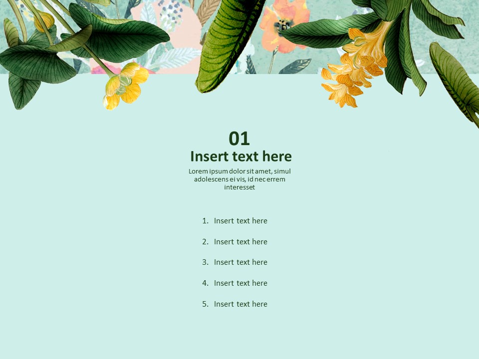 Free Presentation Templates - Botanical