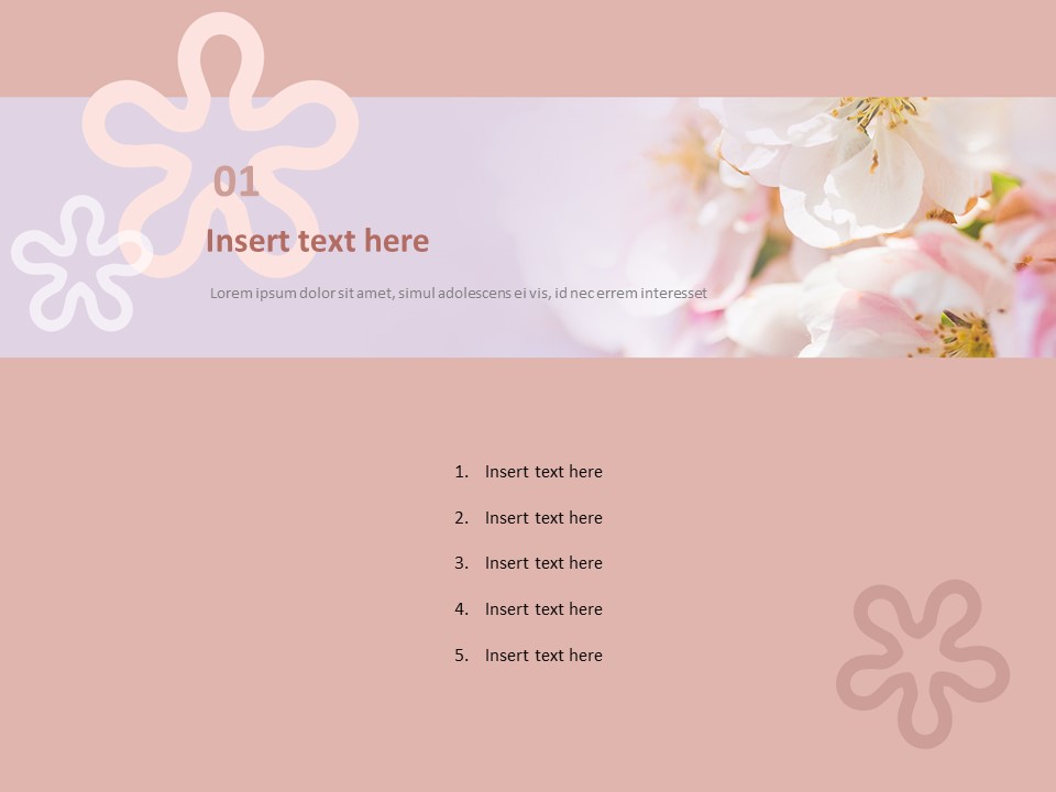 Google Slides Download Free - Colorful Spring Flowers