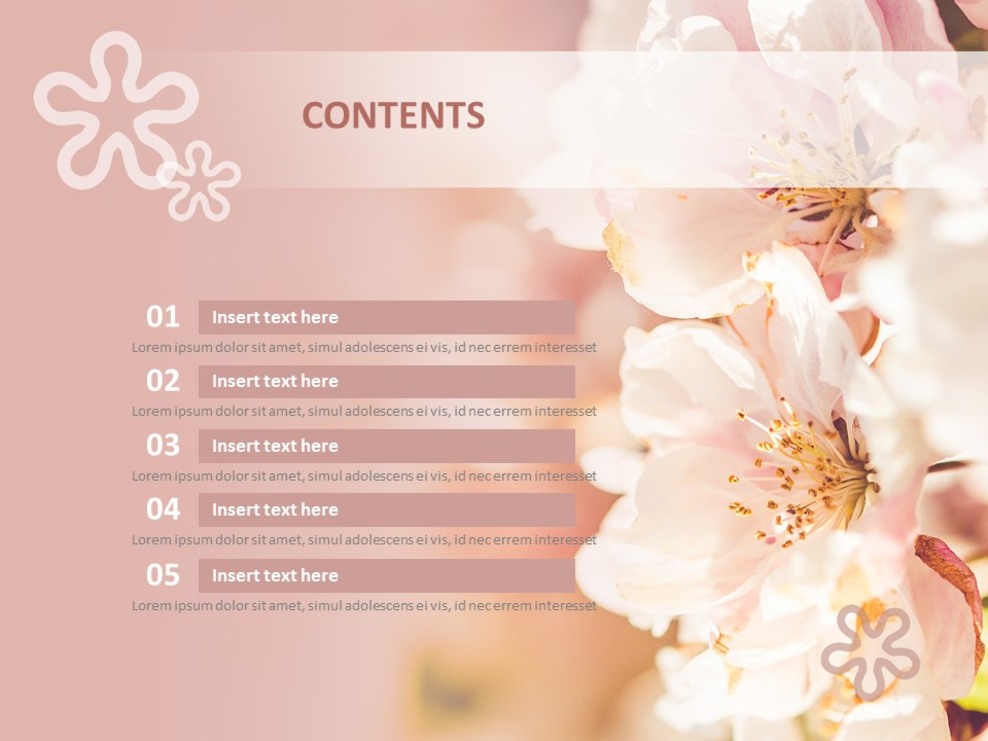 Google Slides Download Free - Colorful Spring Flowers