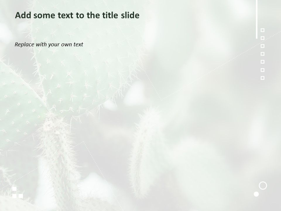 Google Slides Download Free - Green Cactus