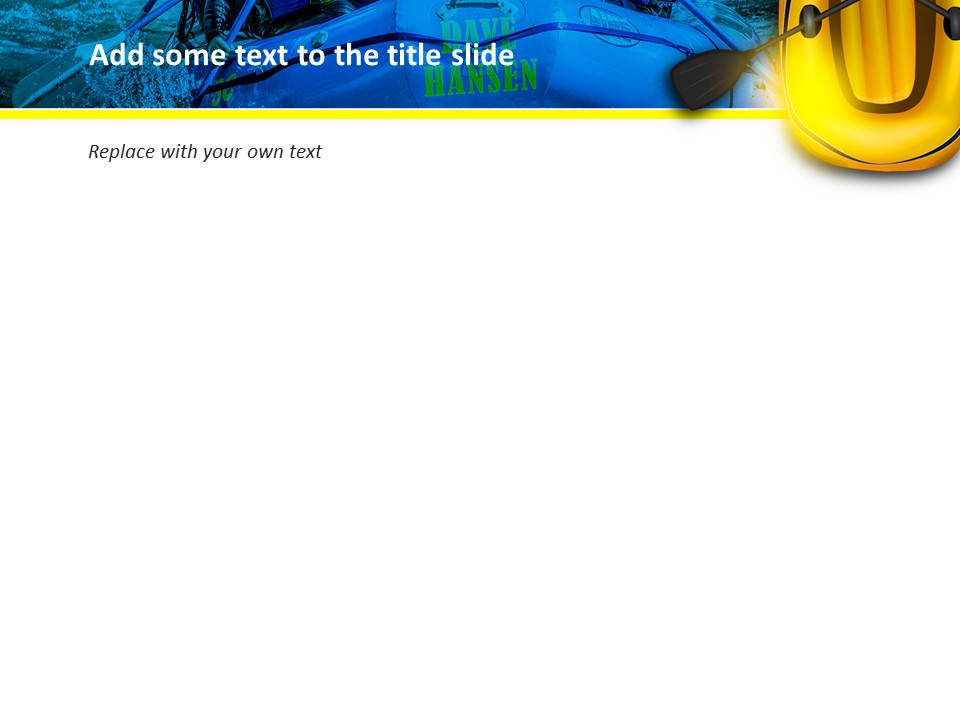 Google Slides Template Free - Rafting on the River