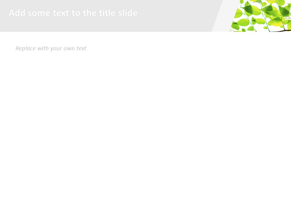 June Fresh Leaves - Google Slides Template Free