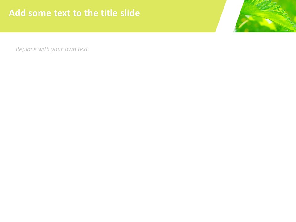 June Fresh Leaves - Google Slides Template Free