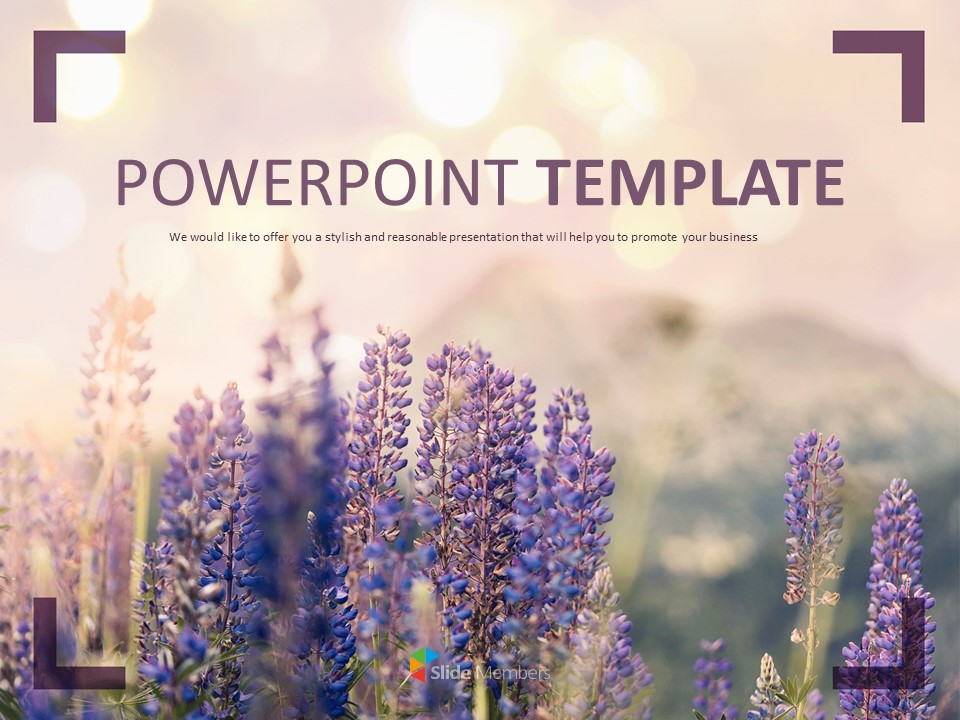 Purple Lavender - Google Slides Download Free