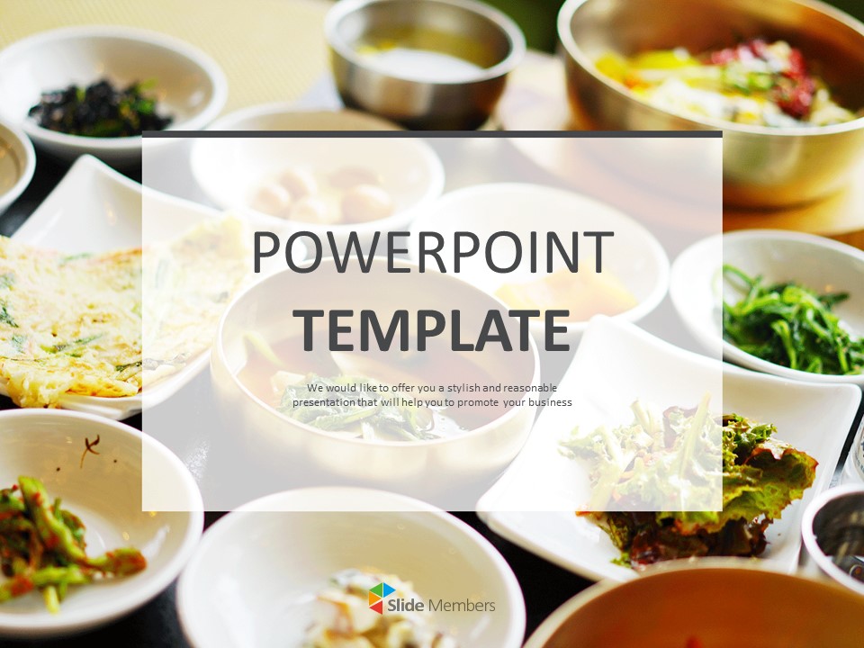 Free Google Slides Backgrounds - Korean Table Dhote
