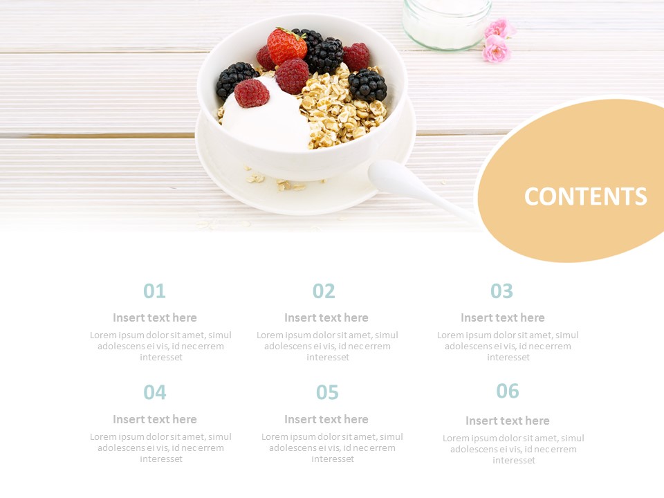 Free Images for Google Slides - Yogurt Cereal