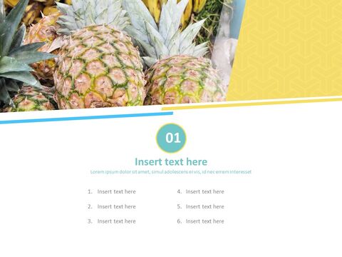Free Presentation Template - Pineapples
