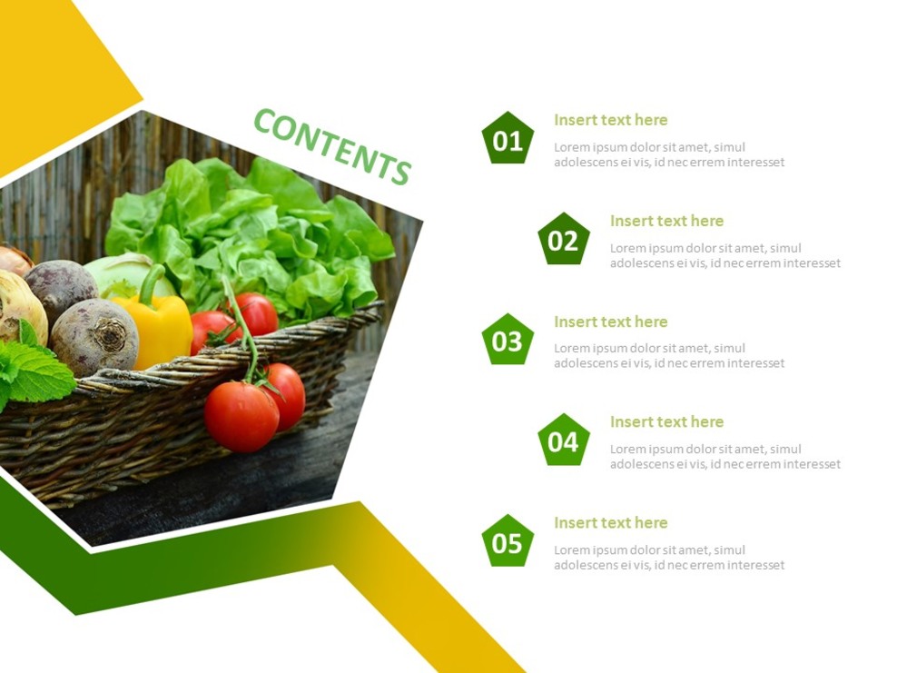 Vegetable - Free Google Slides Template Design