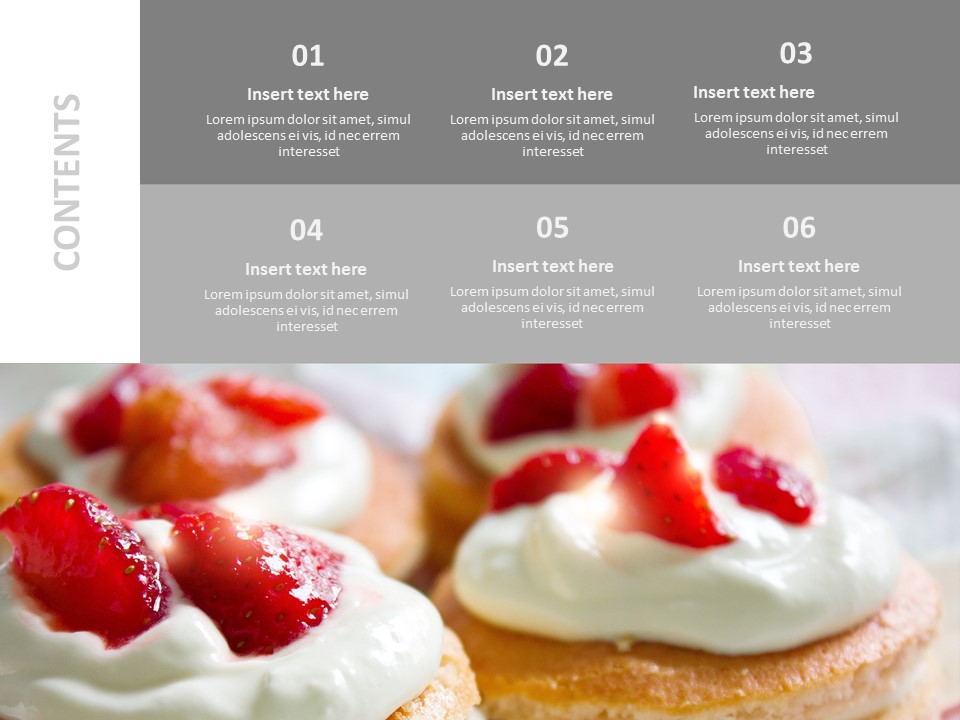 Whipped Cream Cake - Google Slides Template Free Download