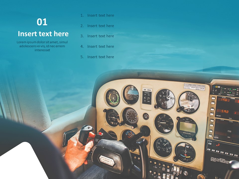 Free Google Slides Template Design - Plane Cockpit