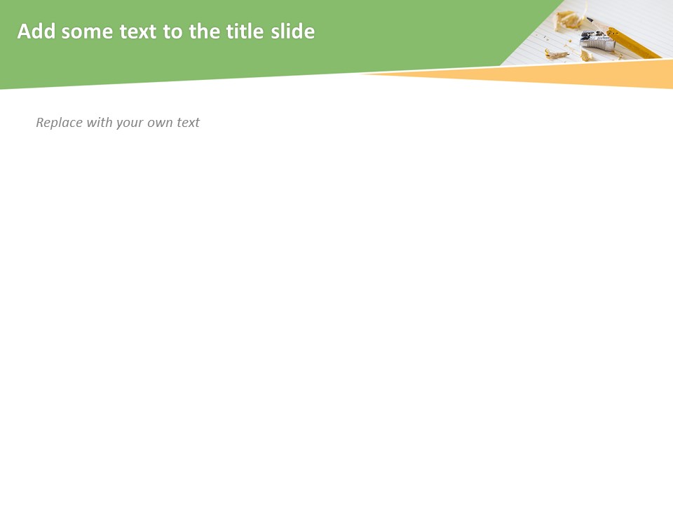 Google Slides Template Free - Pencil Sharpener