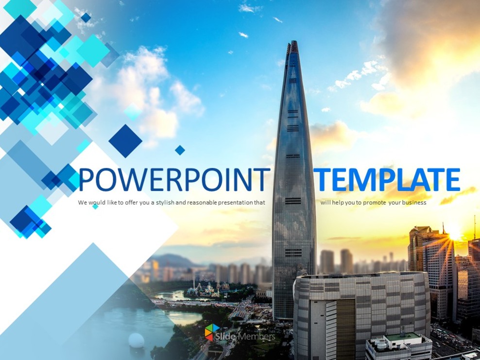 World Tower - Google Slides Template Free