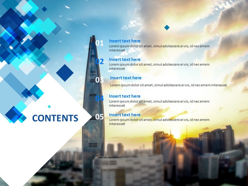 World Tower - Google Slides Template Free