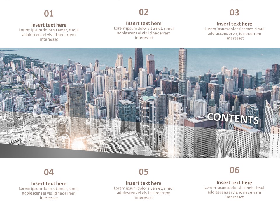 City Seeing from the Sky - Free Presentation Template