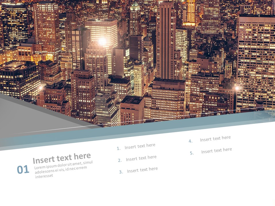 City Seeing from the Sky - Free Presentation Template