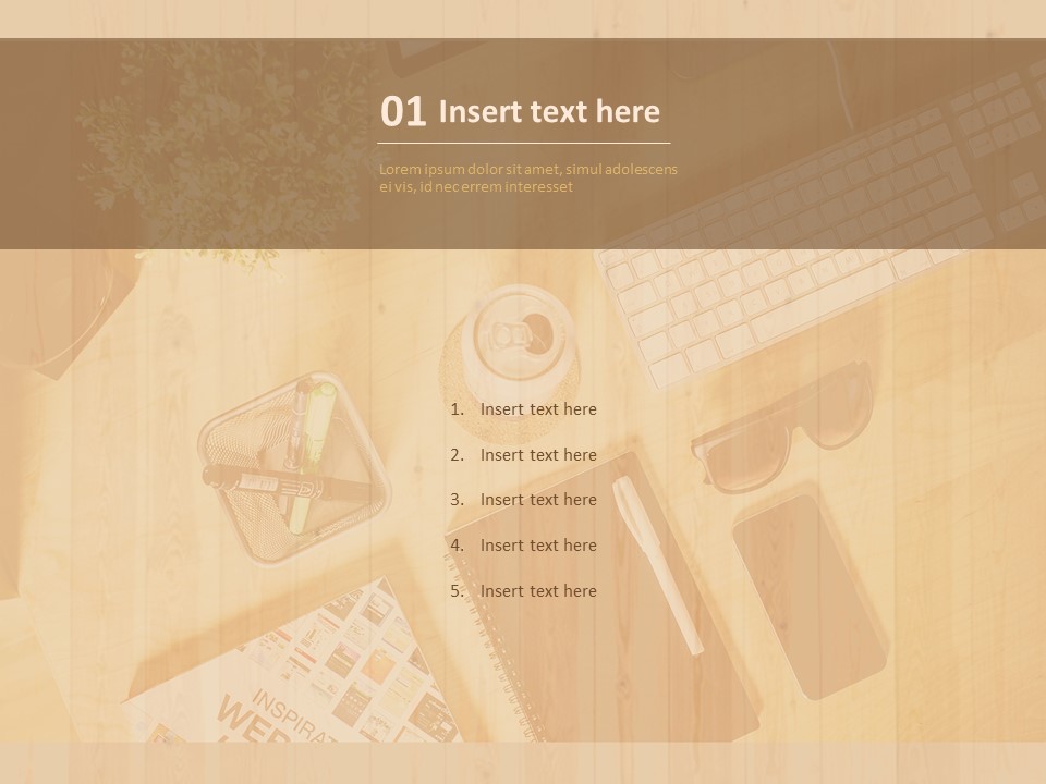 Free Business Google Slides Templates - Clean Desk