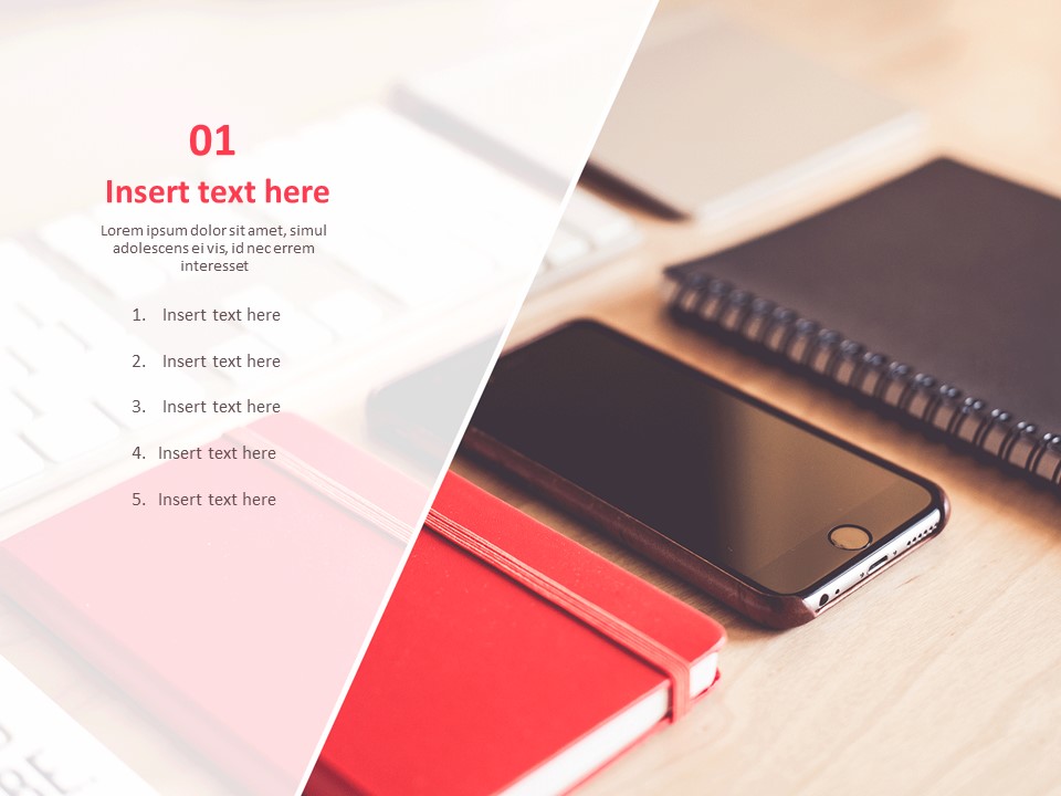 Red Diary - Free Images for Google Slides