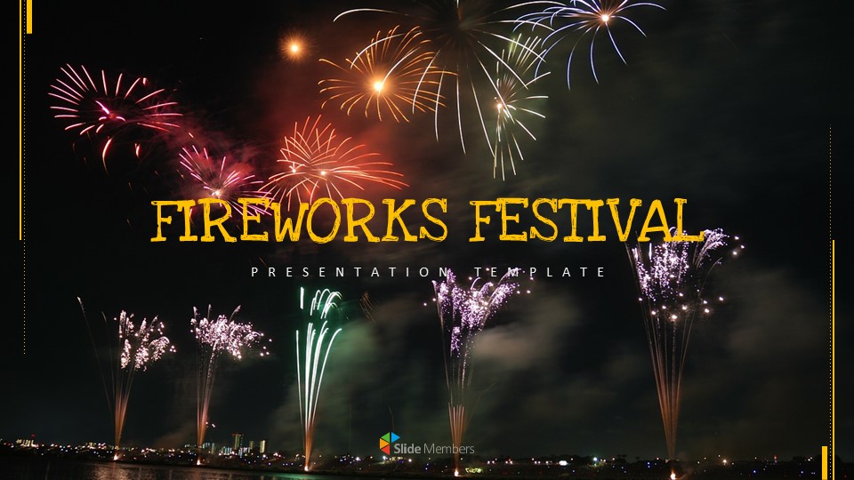 Fireworks Festival Simple Google Slides Templates