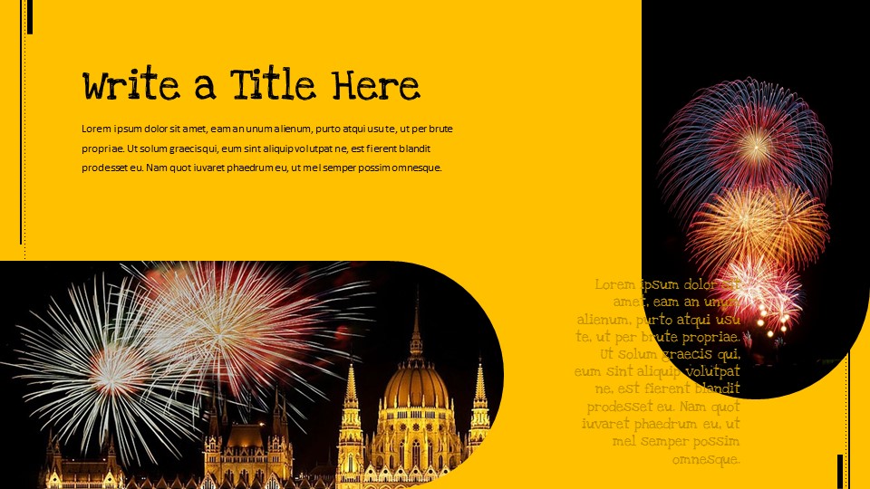 Fireworks Festival Simple Google Slides Templates