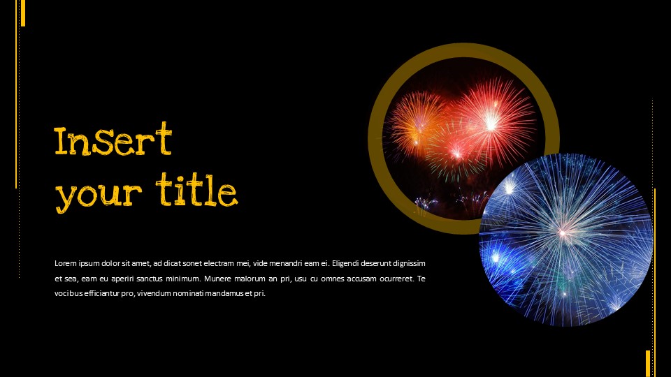 Fireworks Festival Simple Google Slides Templates