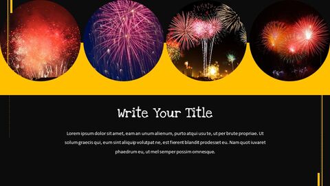 Fireworks Festival Simple Google Slides Templates