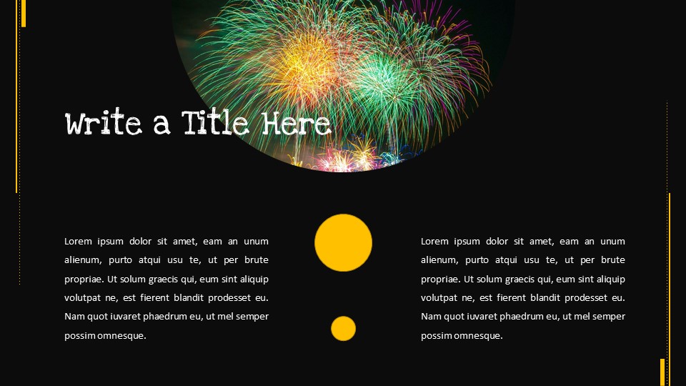 Fireworks Festival Simple Google Slides Templates
