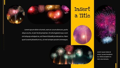 Fireworks Festival Simple Google Slides Templates
