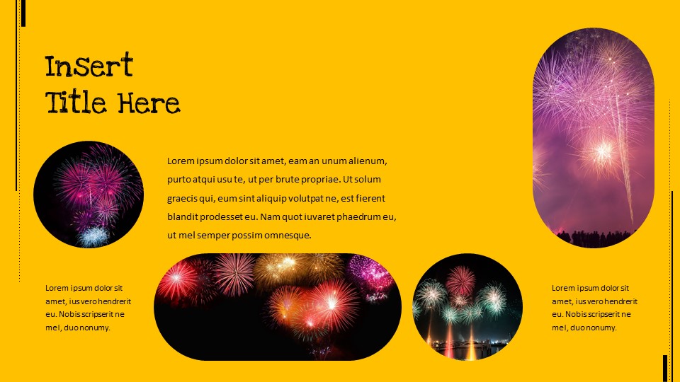 Fireworks Festival Simple Google Slides Templates