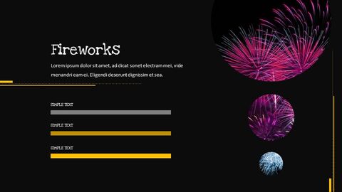 Fireworks Festival Simple Google Slides Templates