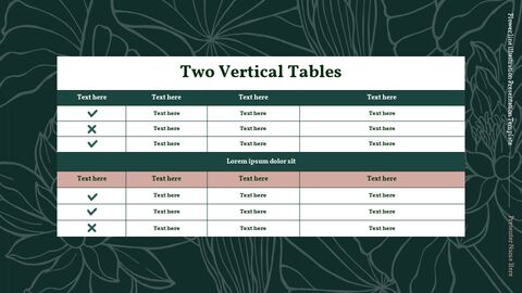 Flower line illustration Easy Slides Design