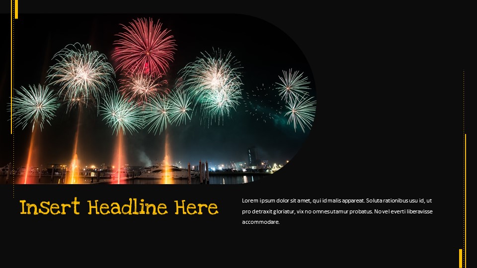 Fireworks Festival Simple Google Slides Templates