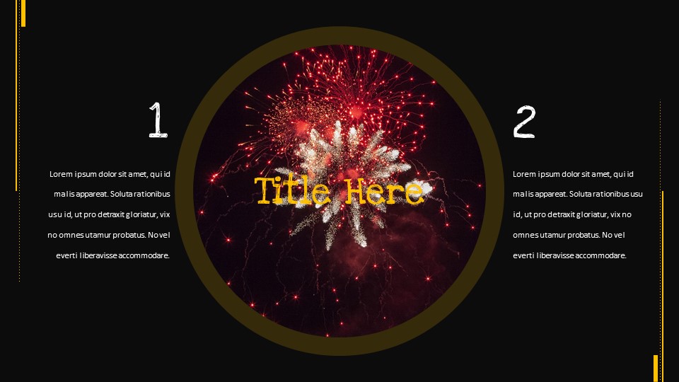 Fireworks Festival Simple Google Slides Templates