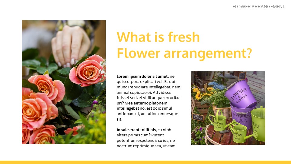 Flower Arrangement Easy Google Slides|Nature