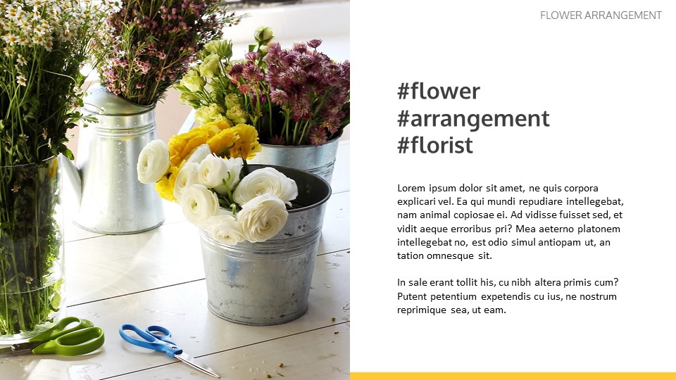 Flower Arrangement Easy Google Slides|Nature