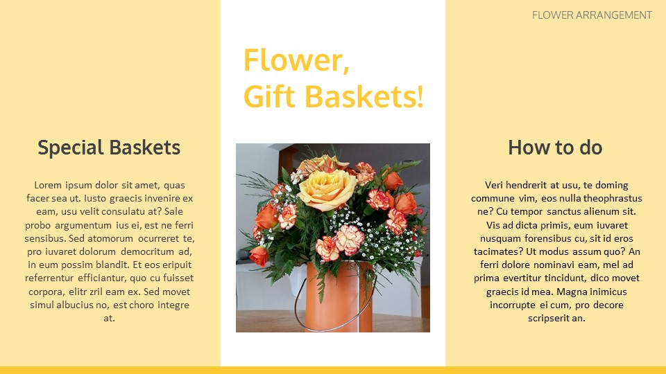 Flower Arrangement Easy Google Slides|Nature
