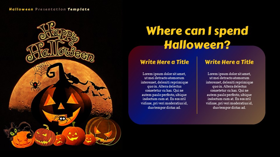Hello! Halloween Simple Google Templates