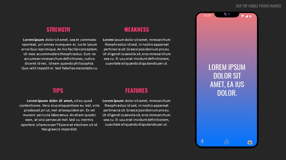 Latest & New Smartphone List Google Slides Presentation