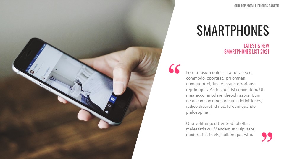 Latest & New Smartphone List Google Slides Presentation