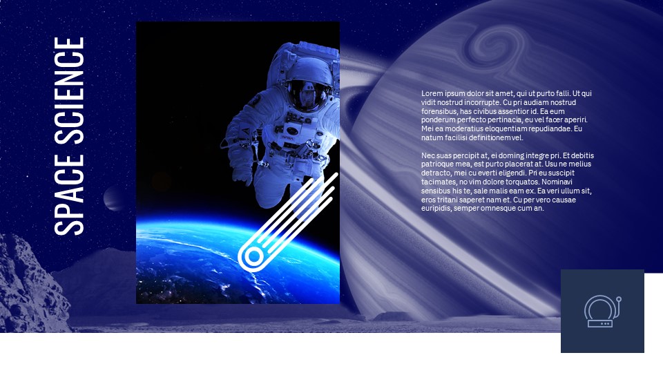 Space Science Simple Google Templates