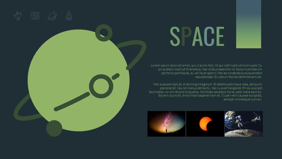 Space Science Simple Google Templates