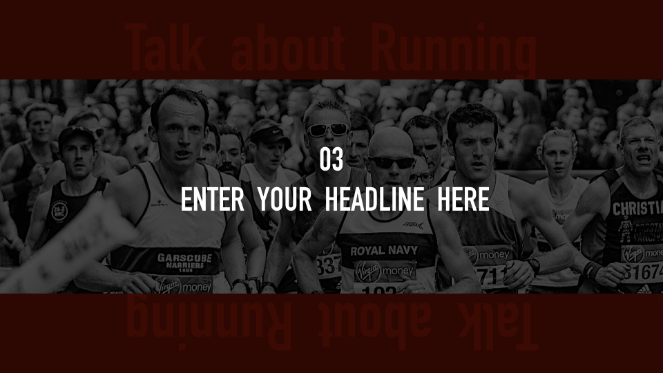 Talk about Running Keynote Presentation Template