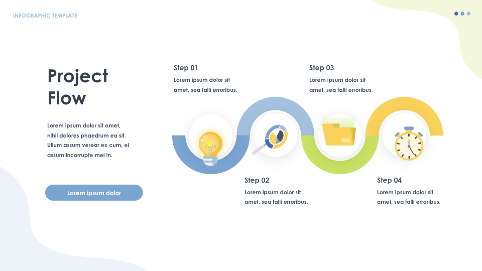 Infographic Flat Design Template Keynote Templates for Creatives