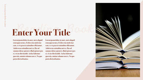 문학 (책) 키노트 예제