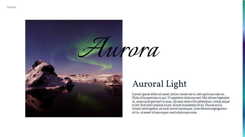 Aurora Easy Slides Design