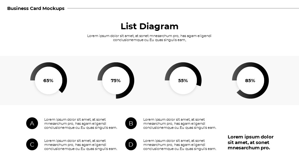 Business Card Mockups Google Slides for mac