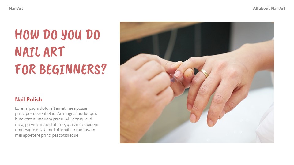 All About Nail Art Google Slides to PowerPoint