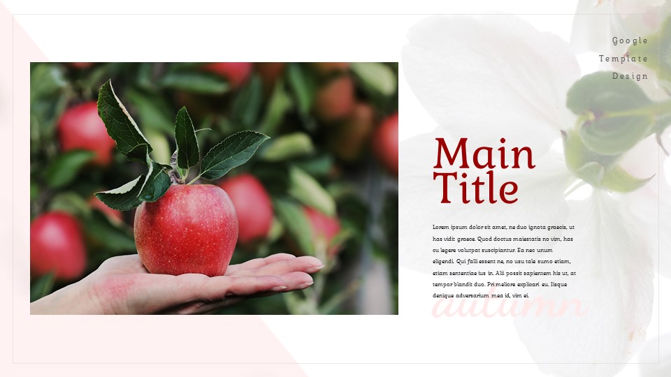 Apple Orchard Google Slides Presentation Templates